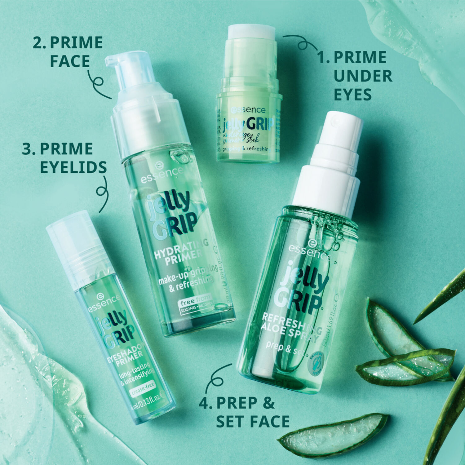 Jelly Grip Undereye Primer Stick, Primer en Stick Contour des Yeux 4,6 ...
