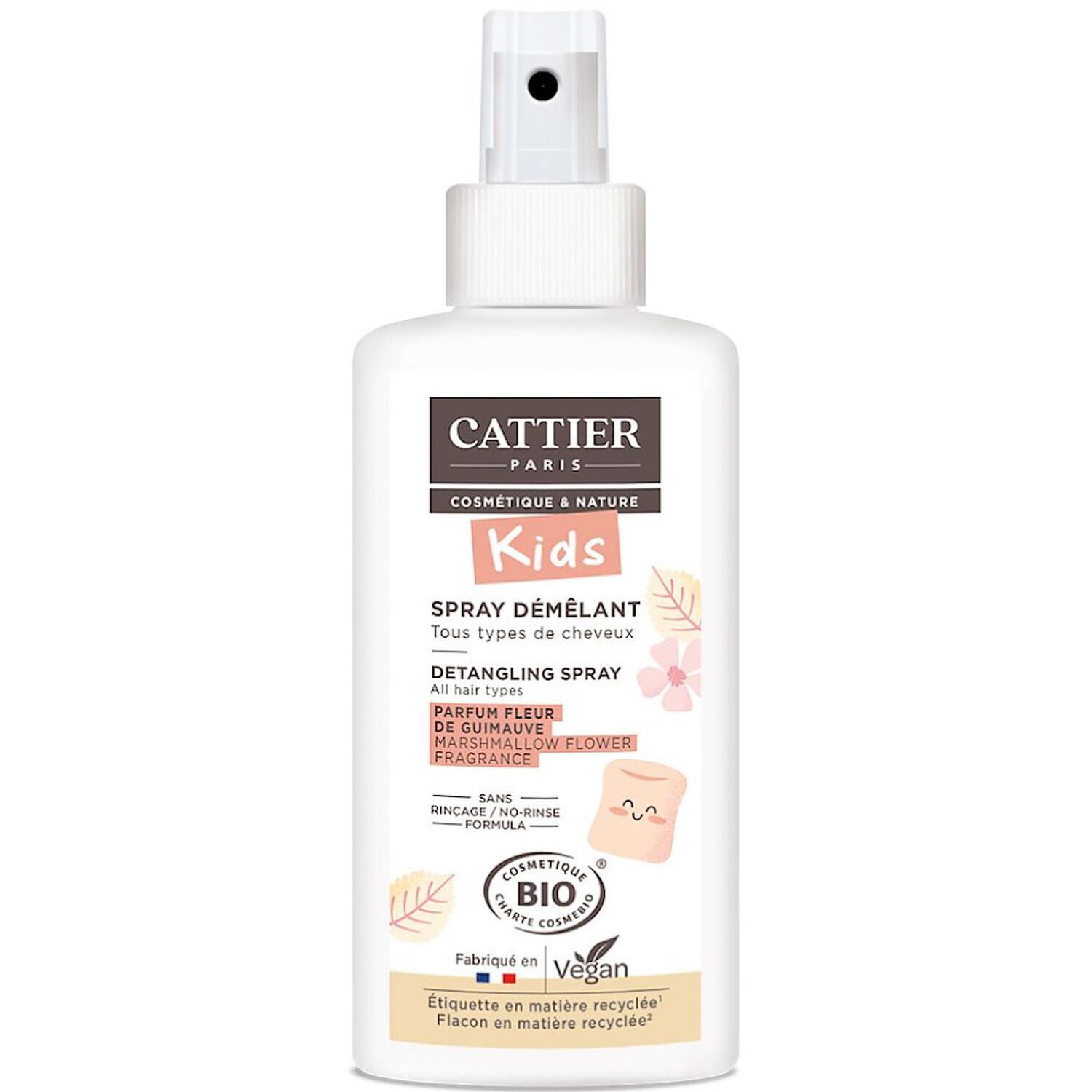 Spray Démêlant, Tous Types de Cheveux - Parfum Fleur de Guimauve 200 ml ...