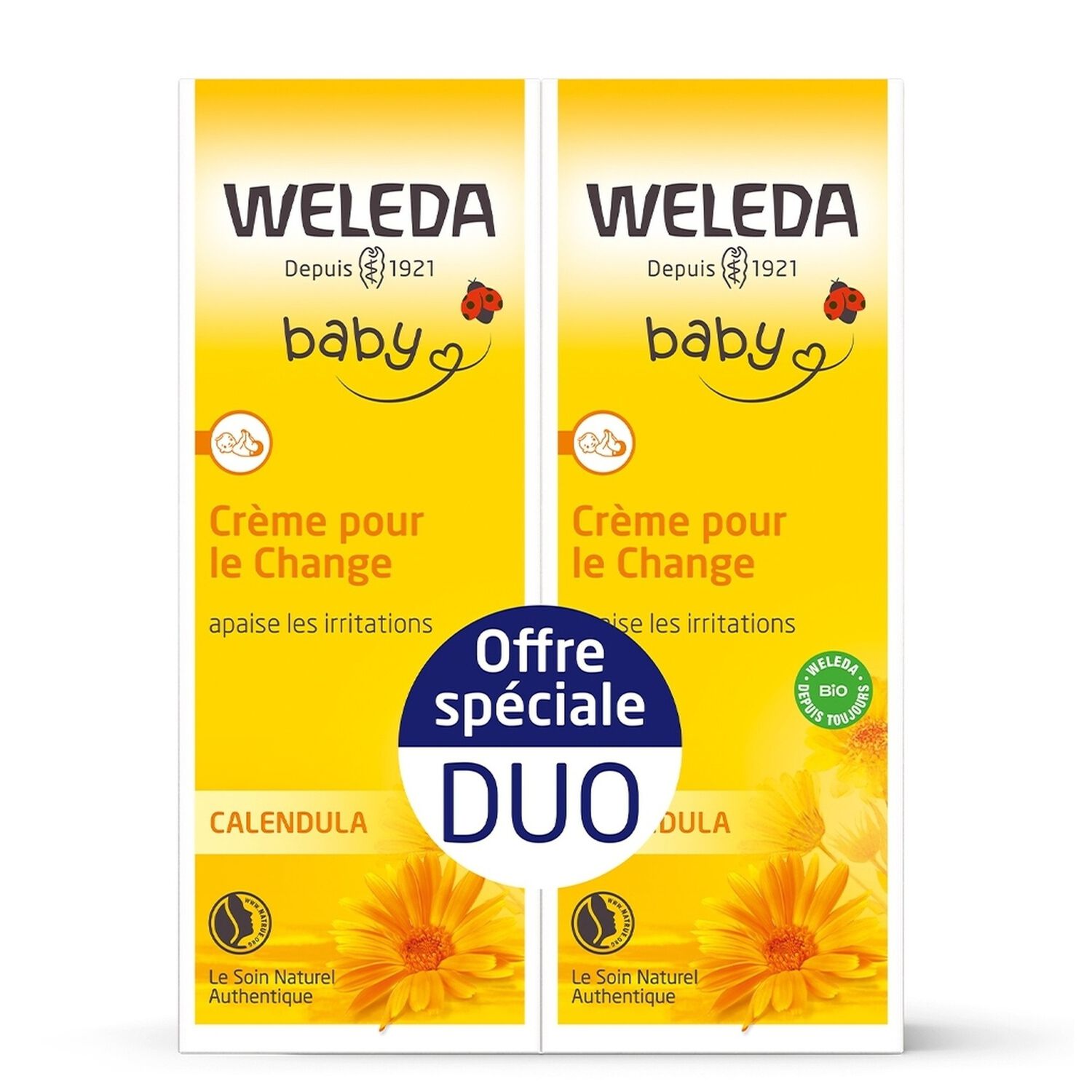 Calendula Baby, Nappy Change Cream 2 x 75 ml - Weleda | MyOrigines ...