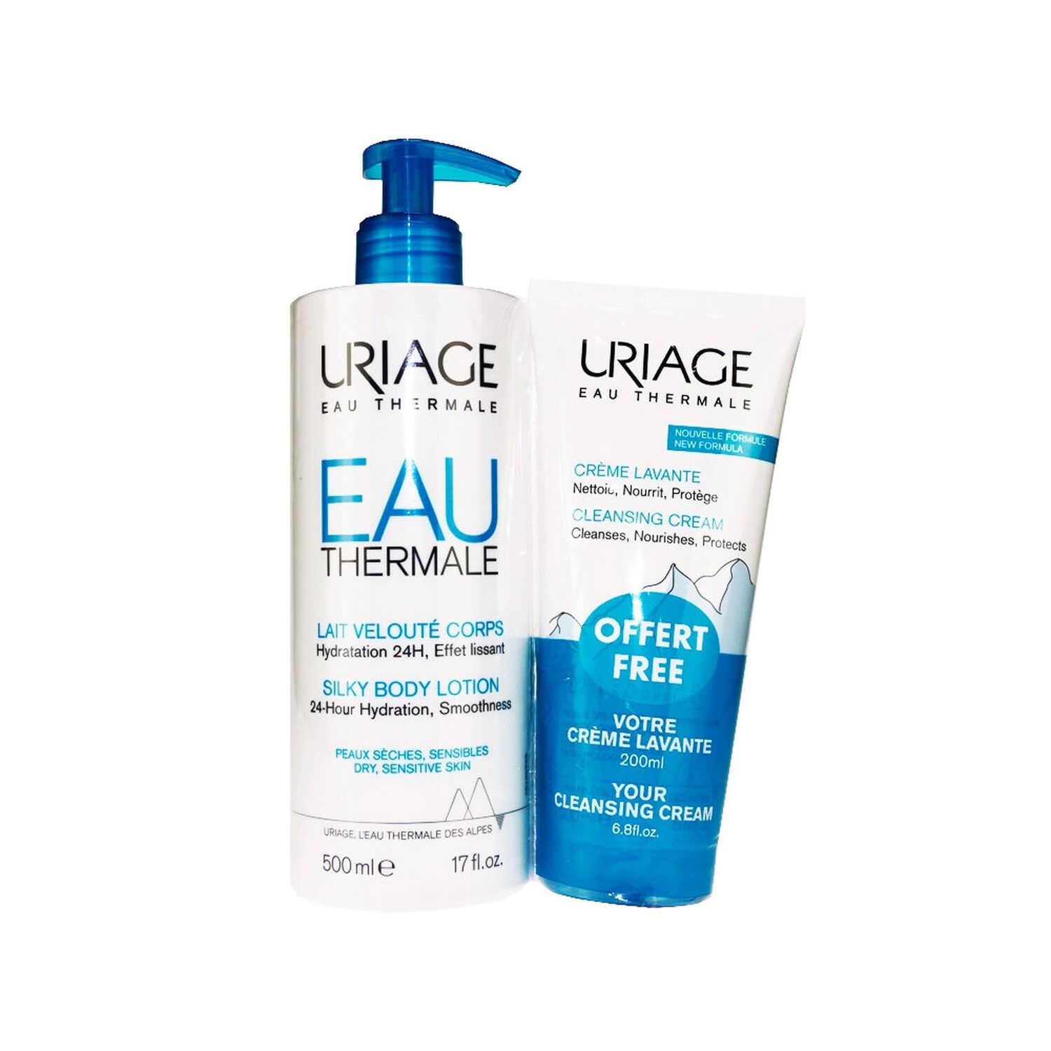 Eau Thermale, Lait Velouté Corps + Crème Lavante - Uriage | MyOrigines ...