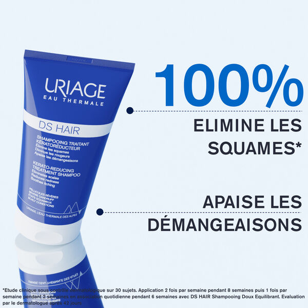 DS Hair, Shampooing Traitant Kératoréducteur 150 ml - Uriage ...