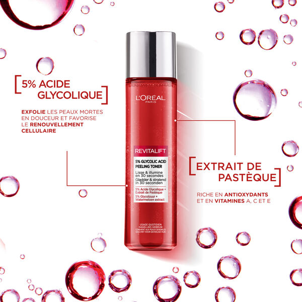 Revitalift, Lotion Exfoliante Effet Peeling à l'Acide Glycolique 5% - L ...