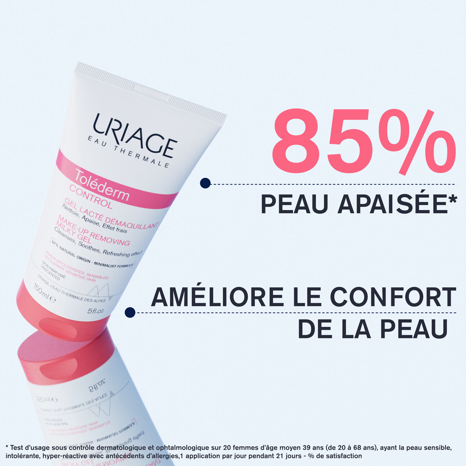 Toléderm Control, Gel Lacté Démaquillant 150 ml - Uriage | MyOrigines ...