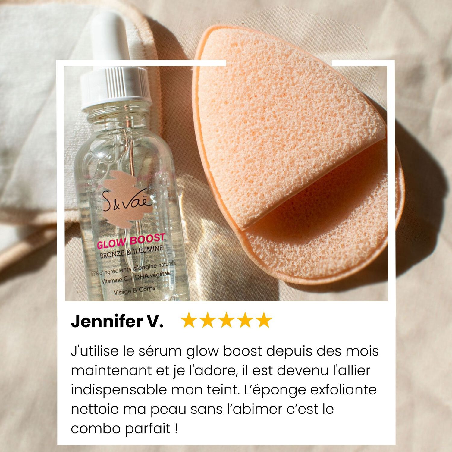 Ready To Glow, Kit Sérum Autobronzant 30 ml + Eponge Exfoliante visage ...