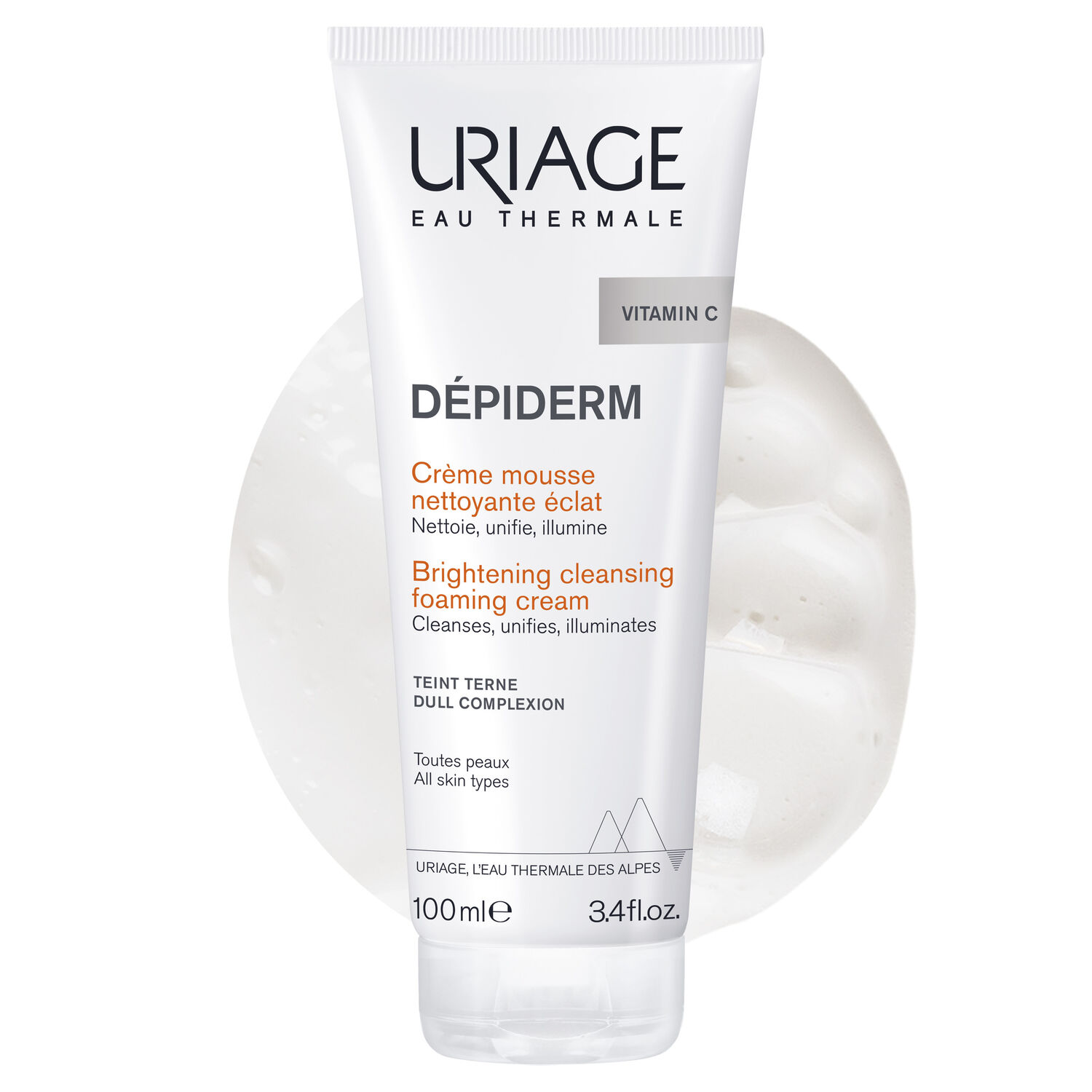 Depiderm, Mousse Crema Limpiadora Resplandor 100 ml - Uriage ...