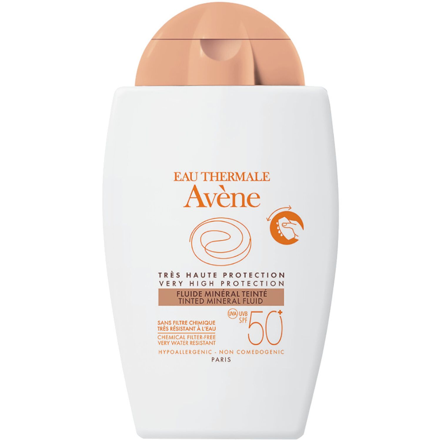 Protection Solaire, Fluide Minéral Teinté SPF50+ Visage - Peaux ...
