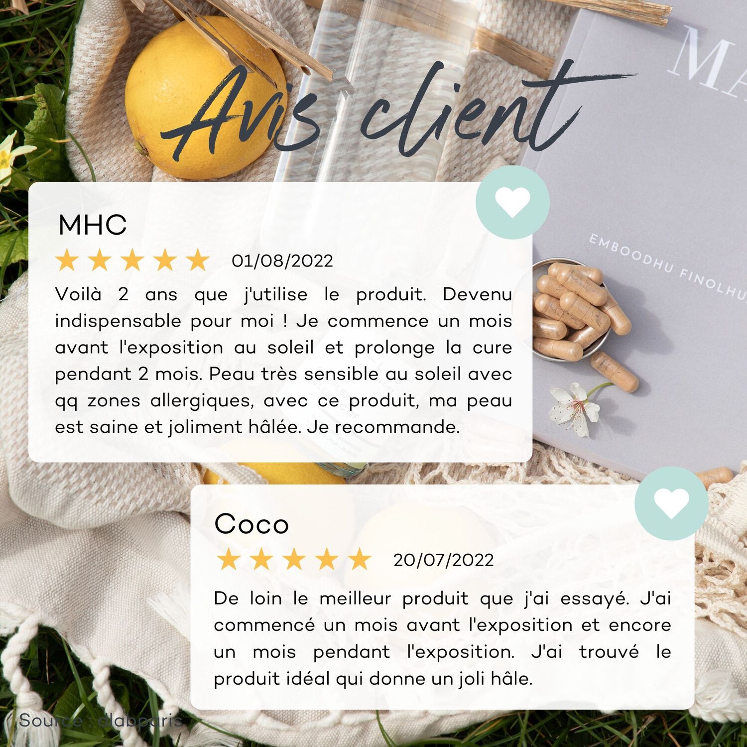 Complexe Soleil Actif - 1 mois, Complemento alimenticio bronceador - D-Lab Nutricosmetics ...