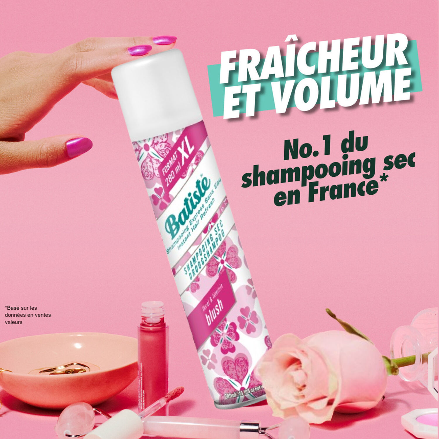 Shampooing Sec, Parfum Blush 280 ml - Batiste | MyOrigines Produit