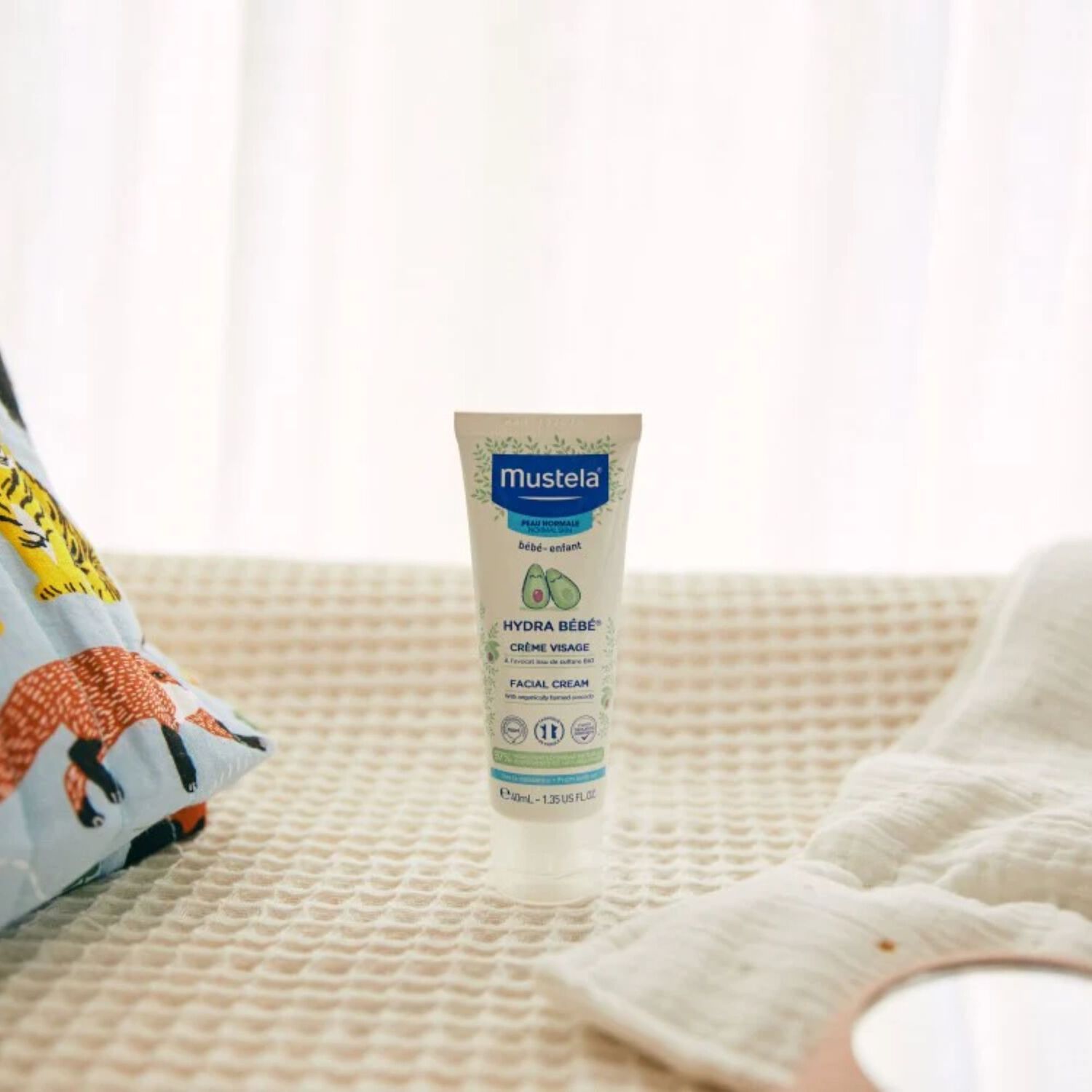 Hydra Bébé Bio, Crème Visage Peau Normale 40 ml - Mustela | MyOrigines ...