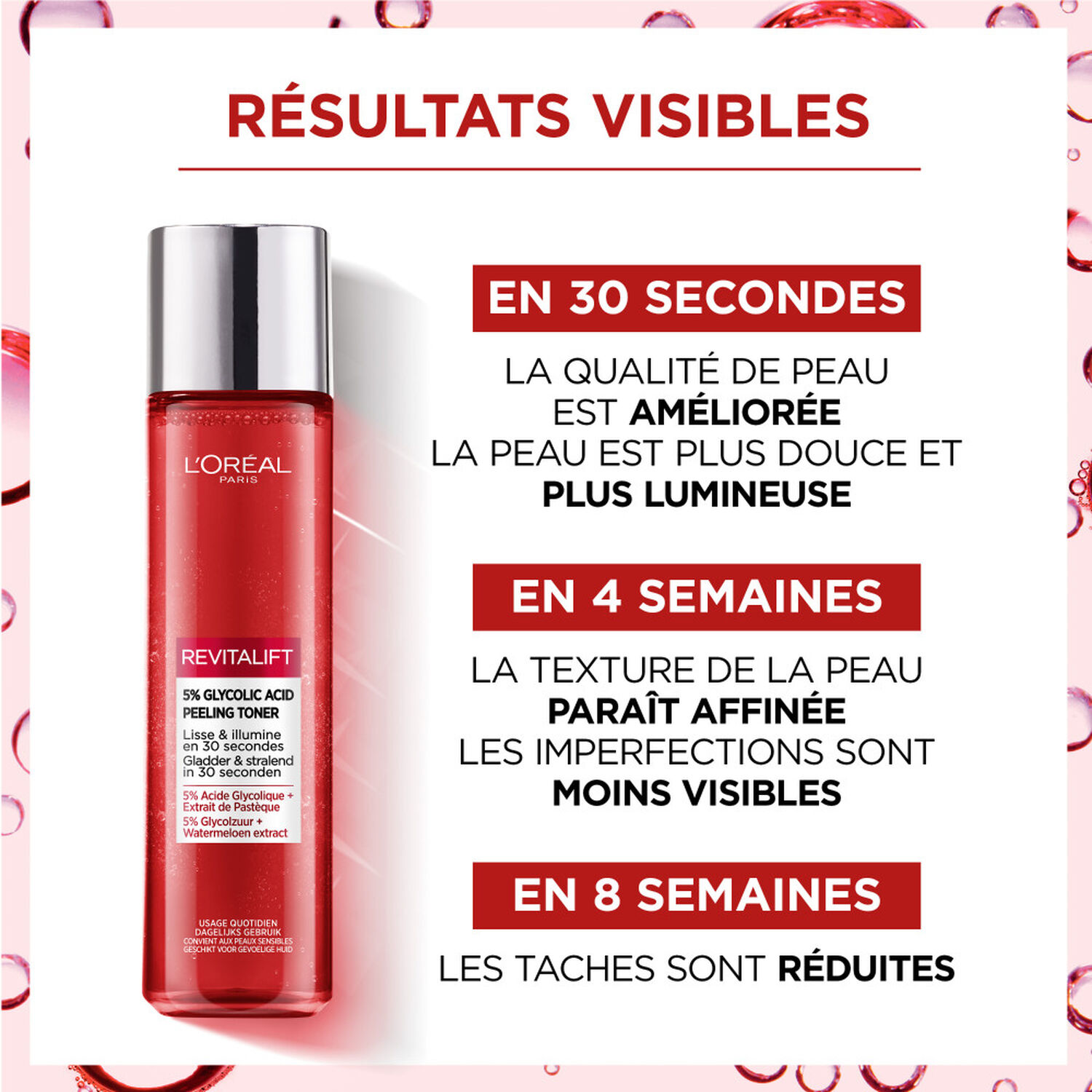 Revitalift, Loción Peeling Ácido Glicólico 5% 180 ml - L'Oréal Paris ...
