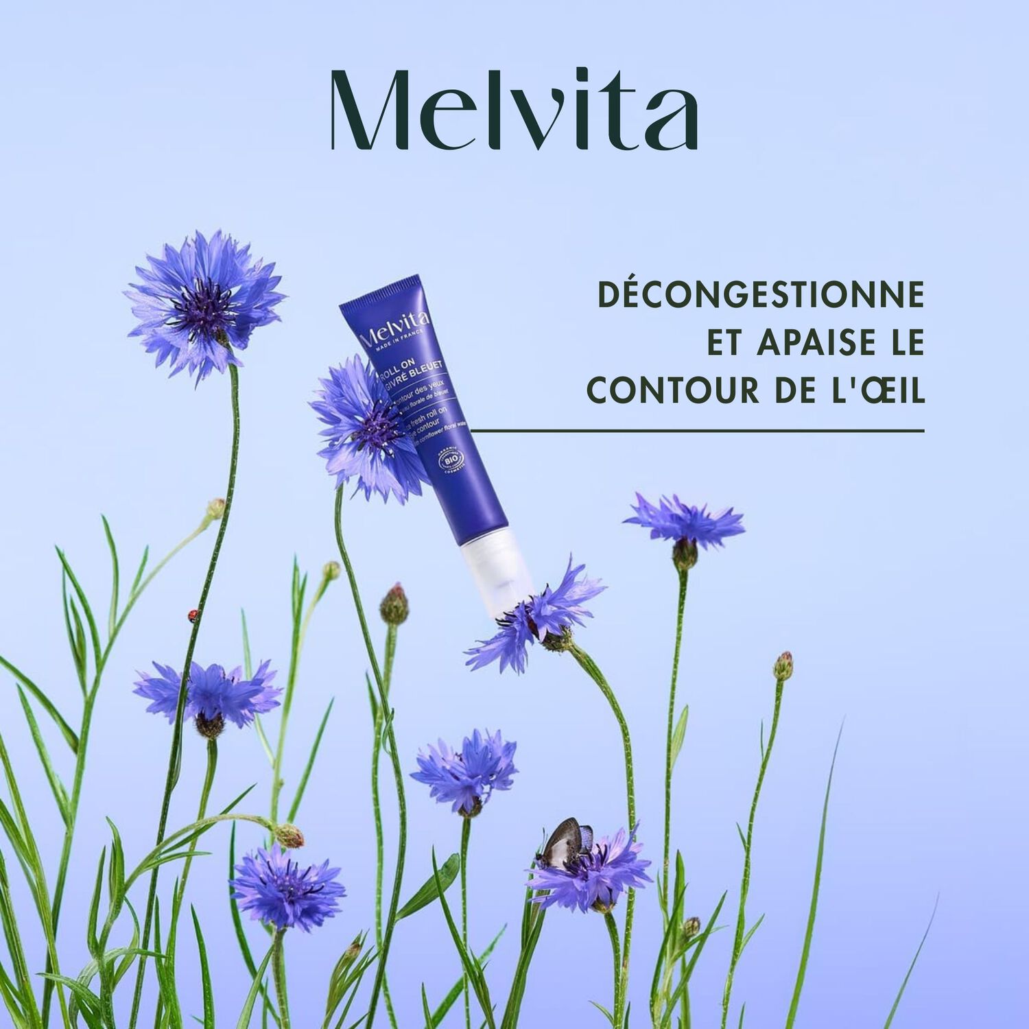 Roll-on Contour Yeux, Eau de Bleuet 10 ml - Melvita | MyOrigines ...