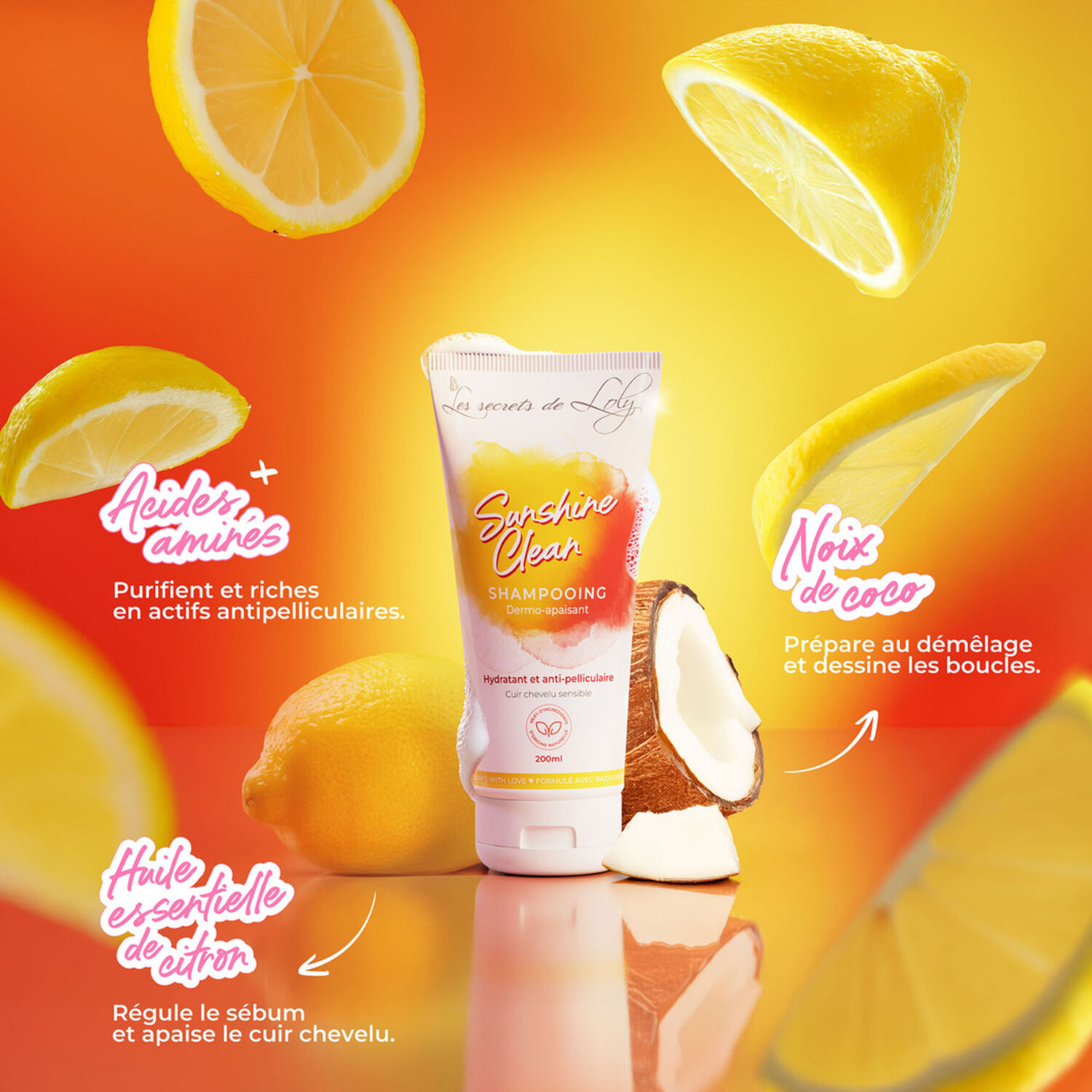 Sunshine Clean, Shampooing 200 ml - Les Secrets de Loly | MyOrigines ...
