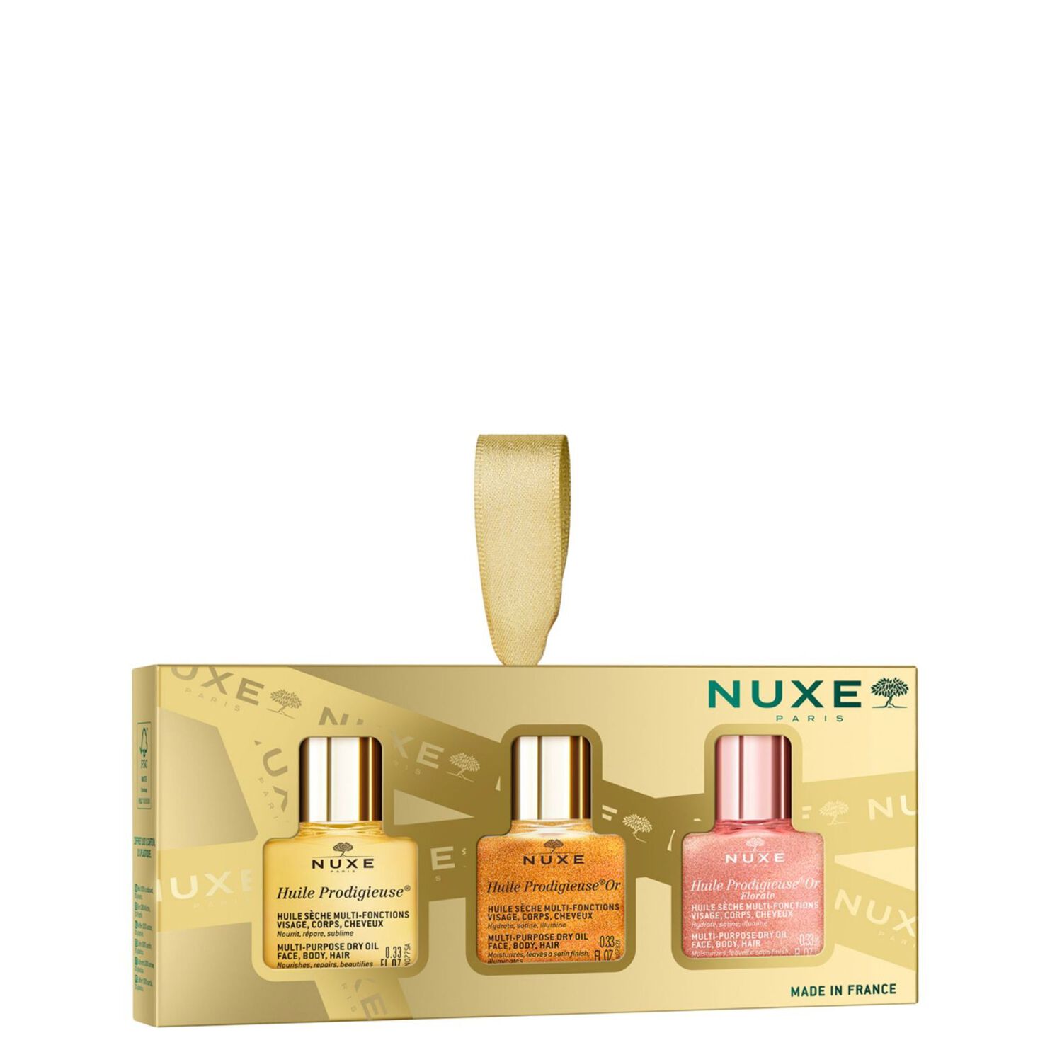 Huile Prodigieuse, Coffret Huile Prodigieuse® Or 10ml + 2 Produits ...