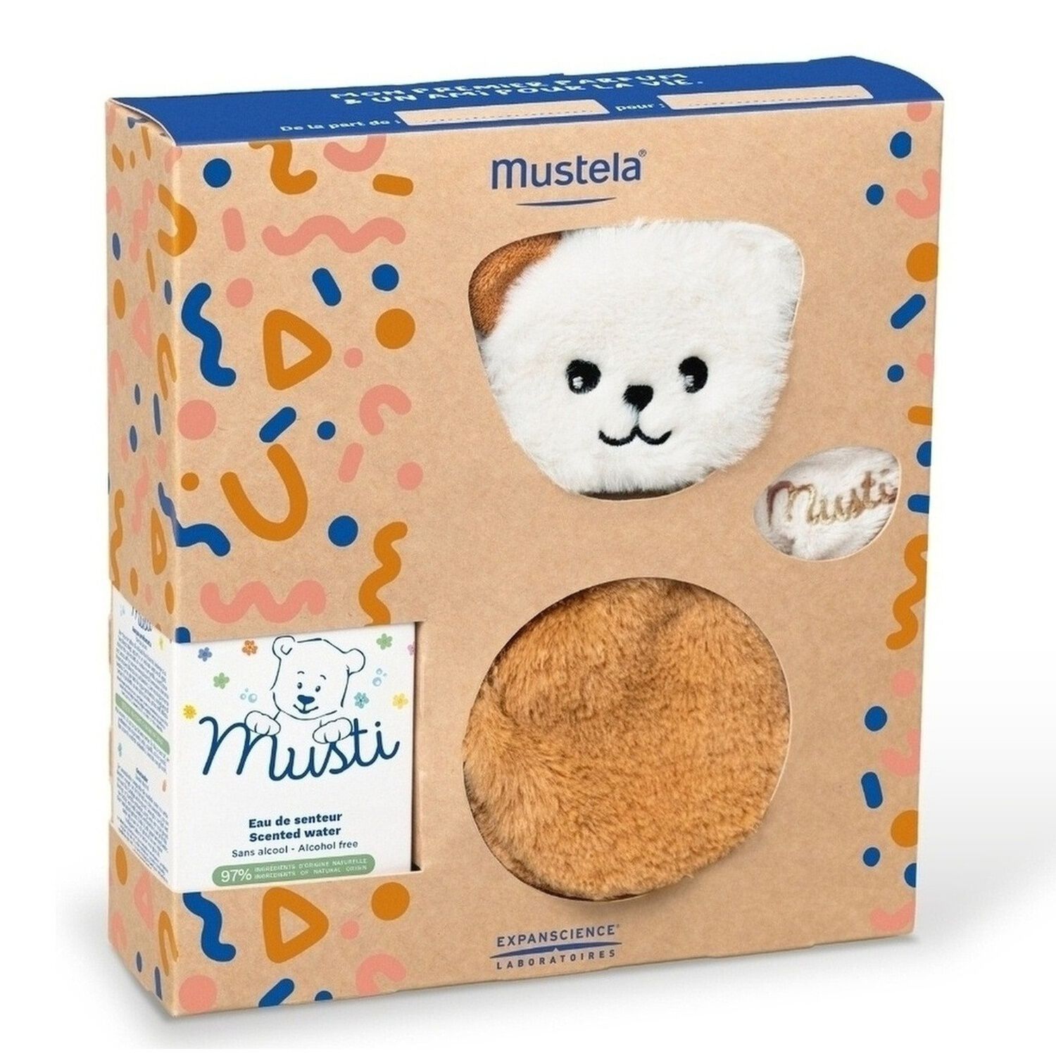 Musti, Eau de Senteur Gift Set Musti 50ml + Doudou Marron - Mustela ...