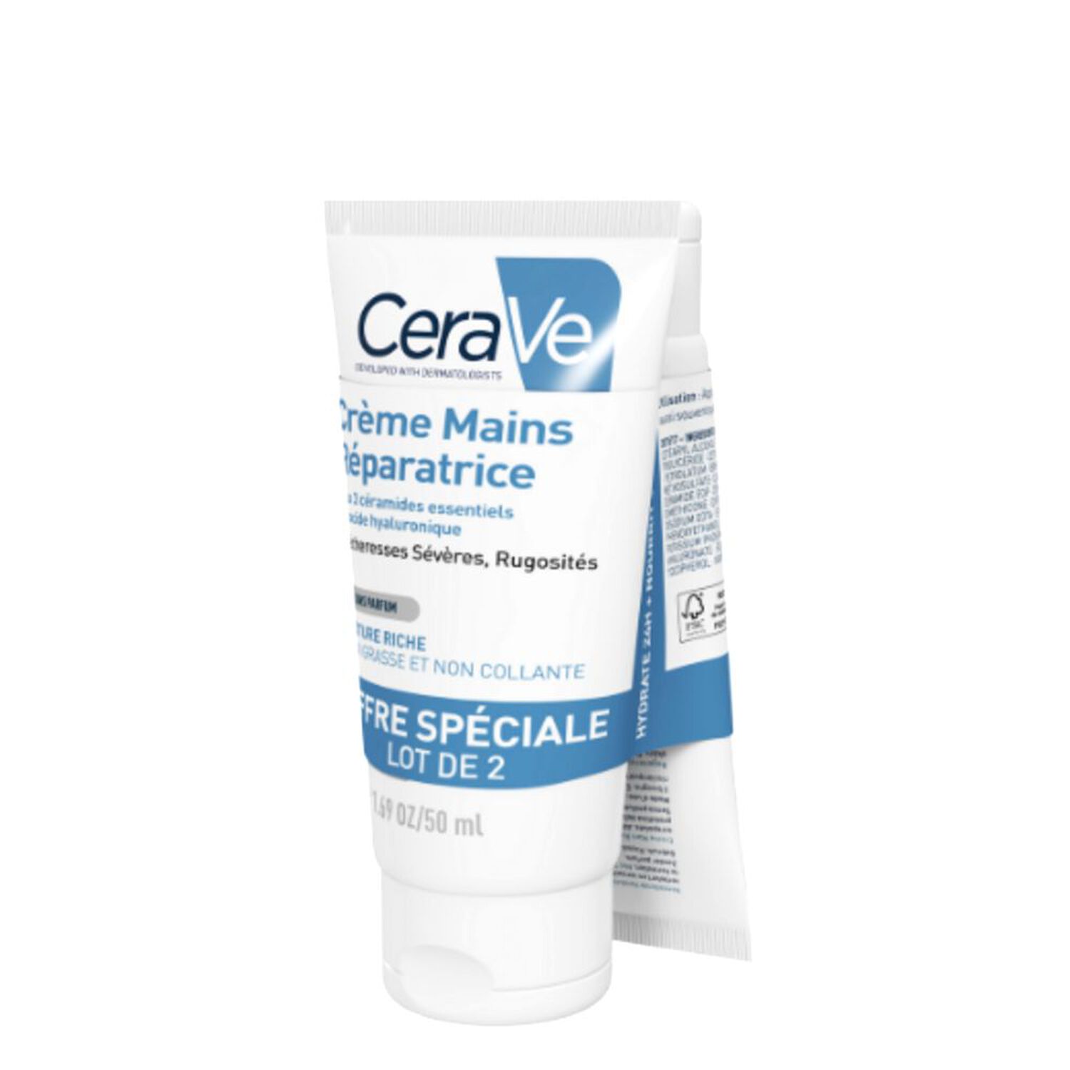 Crème Mains, Lot Crème Mains Réparatrices 2x50ml - Cerave | MyOrigines ...