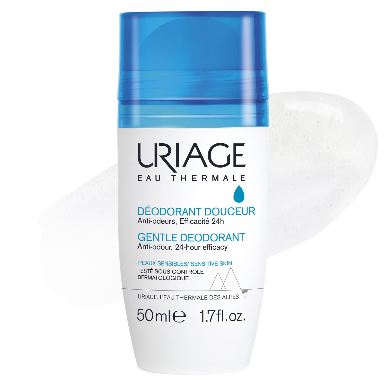 Déodorant Douceur, Anti-Odeurs, Efficacité 24h 50 ml - Uriage ...