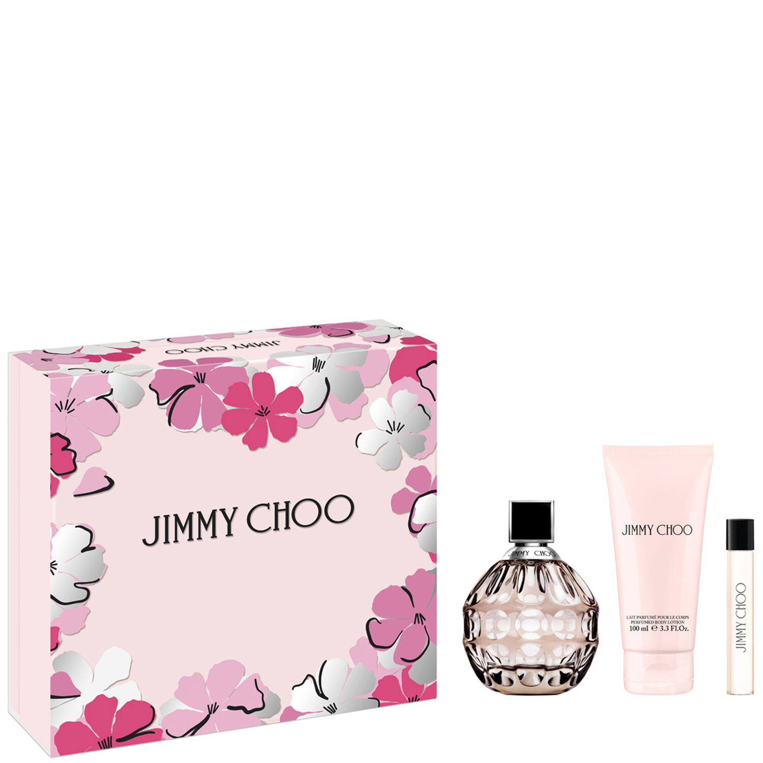 Jimmy Choo Signature, Gift set Eau de Parfum 100 ml + 7.5 ml + Lait ...