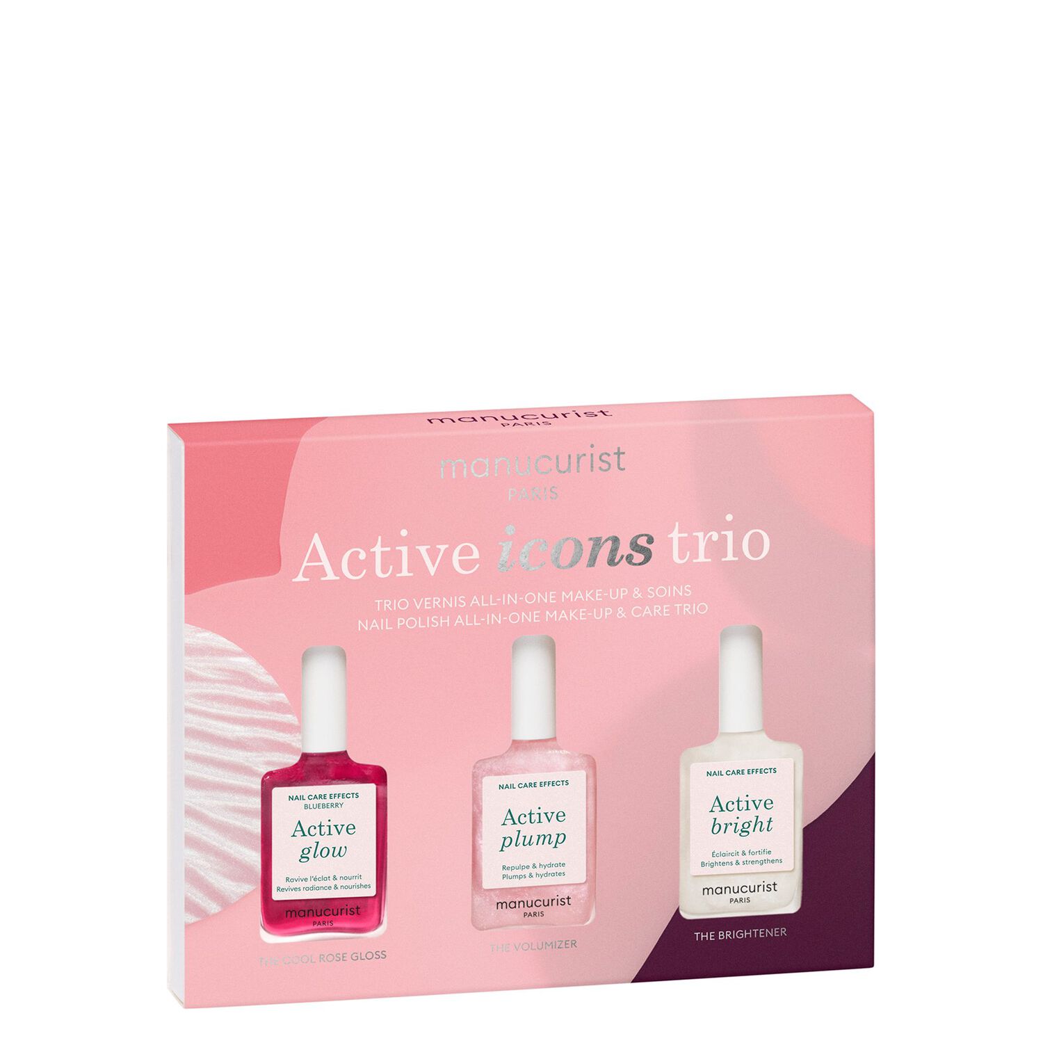 Active Icons Trio, Set of 3 Iconic Care Nail Lacquers - Manucurist | MyOrigines Produit