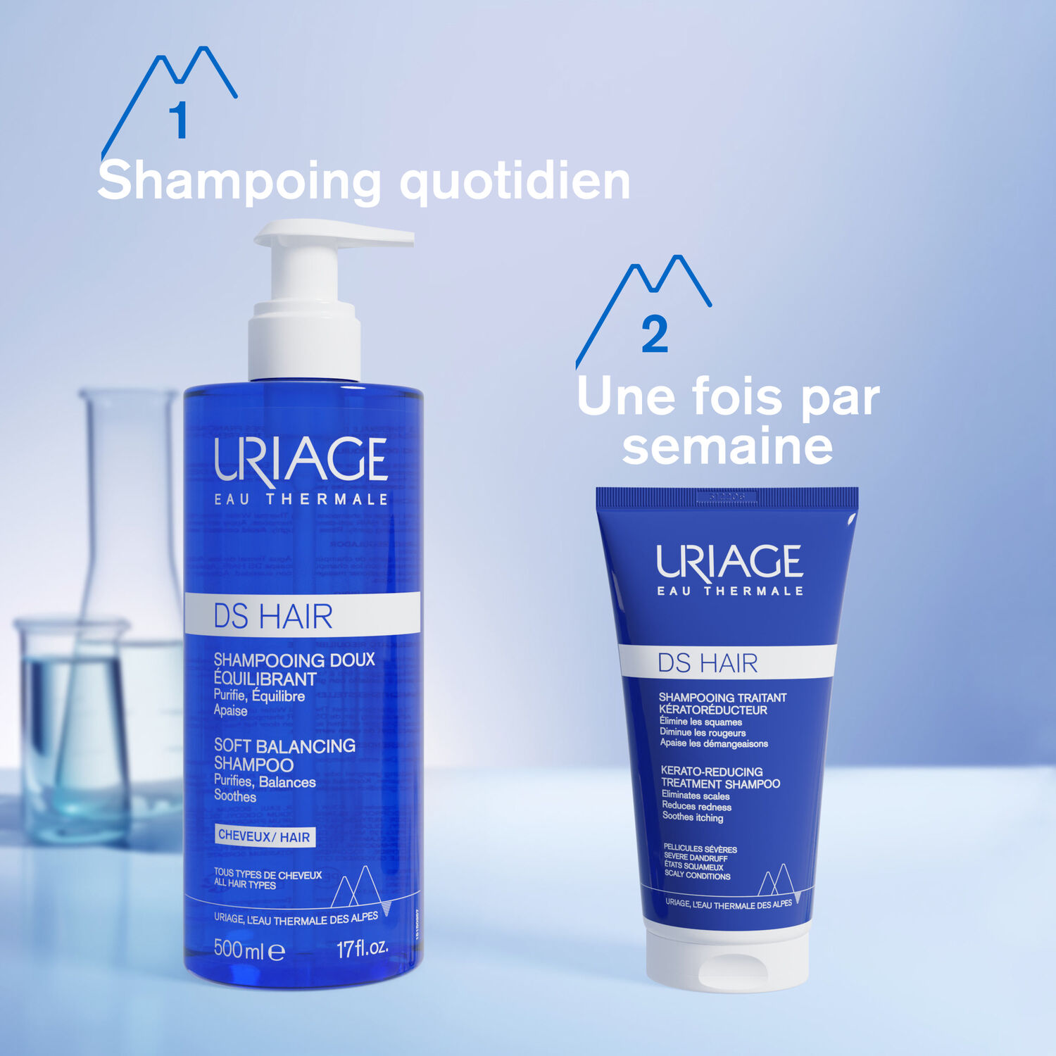 DS Hair, Shampooing Traitant Kératoréducteur 150 ml - Uriage ...