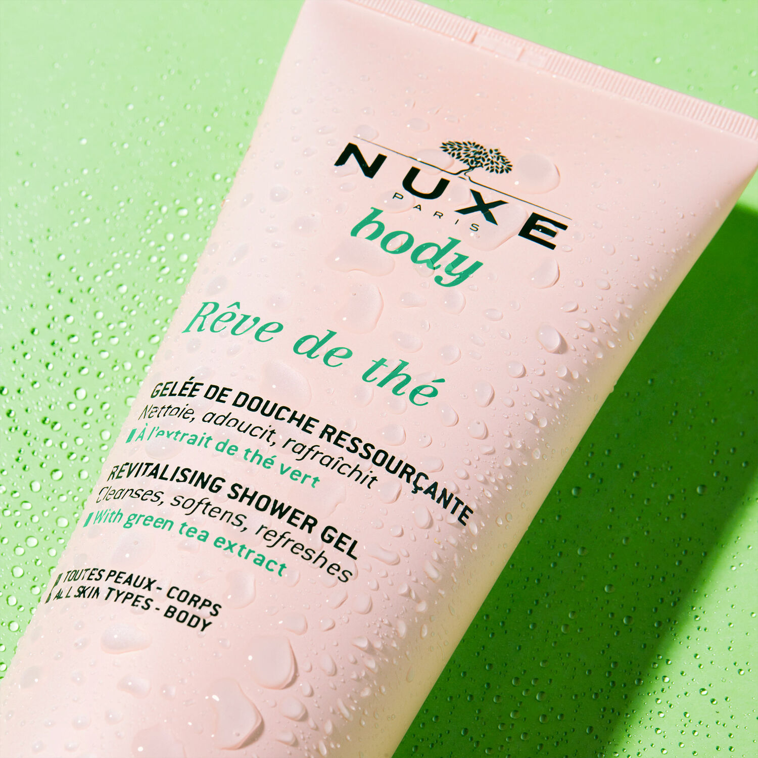 Rêve de Thé, Gelée de Douche Ressourçante - Toutes peaux - 200ml - Nuxe ...