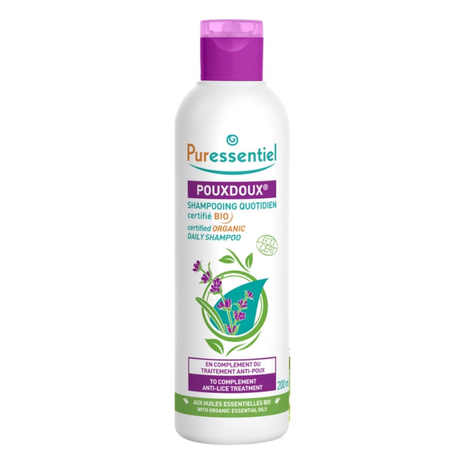 Pouxdoux, Shampooing Anti-Poux Quotidien Certifié BIO 200 ml ...