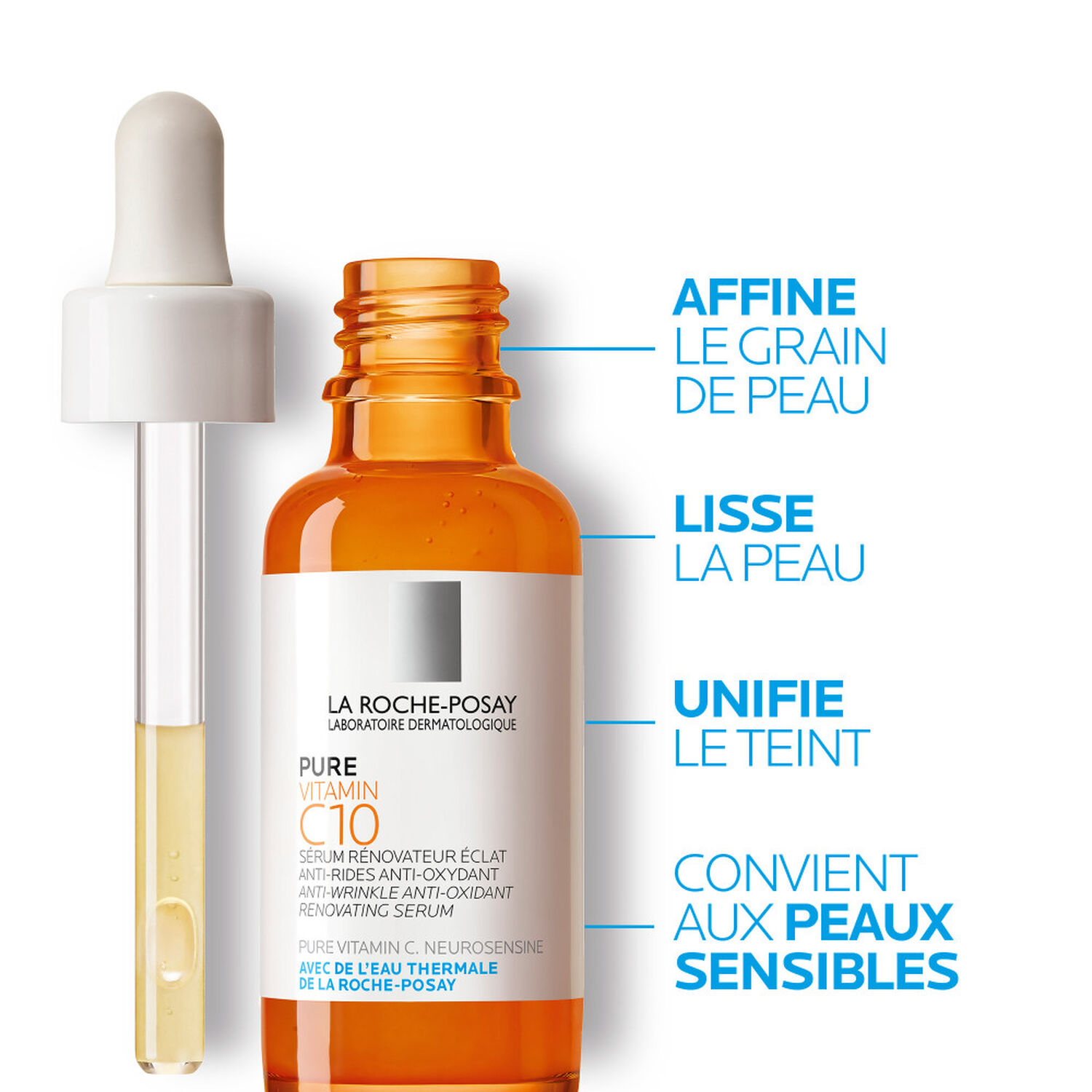 Pure Vitamin C10, Sérum rénovateur Eclat 30 ml - La Roche-Posay ...