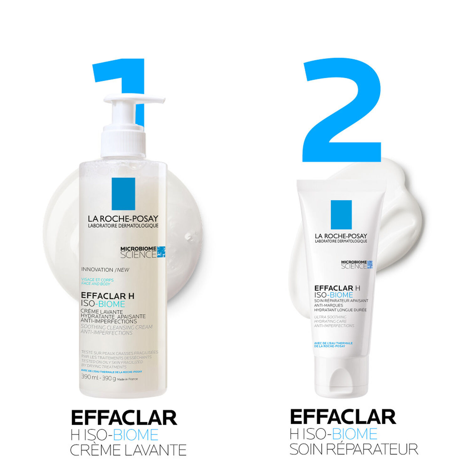 Effaclar H Iso-Biome, Soin Réparateur Apaisant - Peaux Acnéiques, 40ml ...