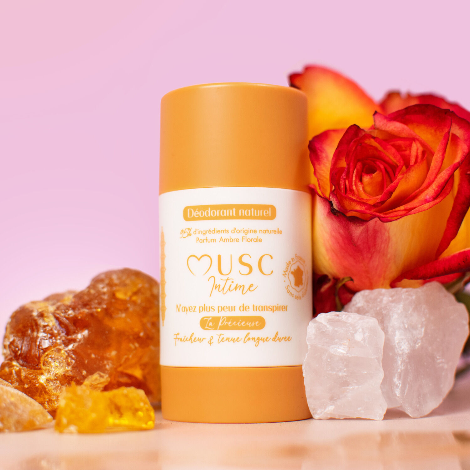 Amber Flower, Deodorant 50 g - Musc Intime | MyOrigines Parafarmacie ...