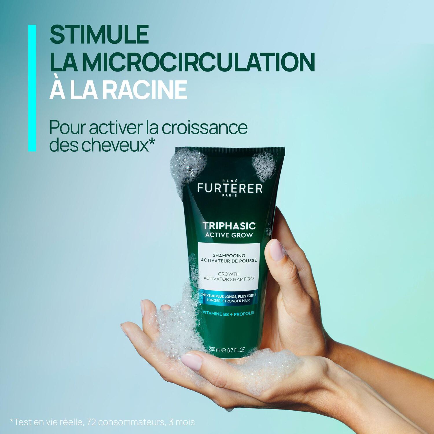 Triphasic Active Grow, Shampooing activateur de pousse - René Furterer ...
