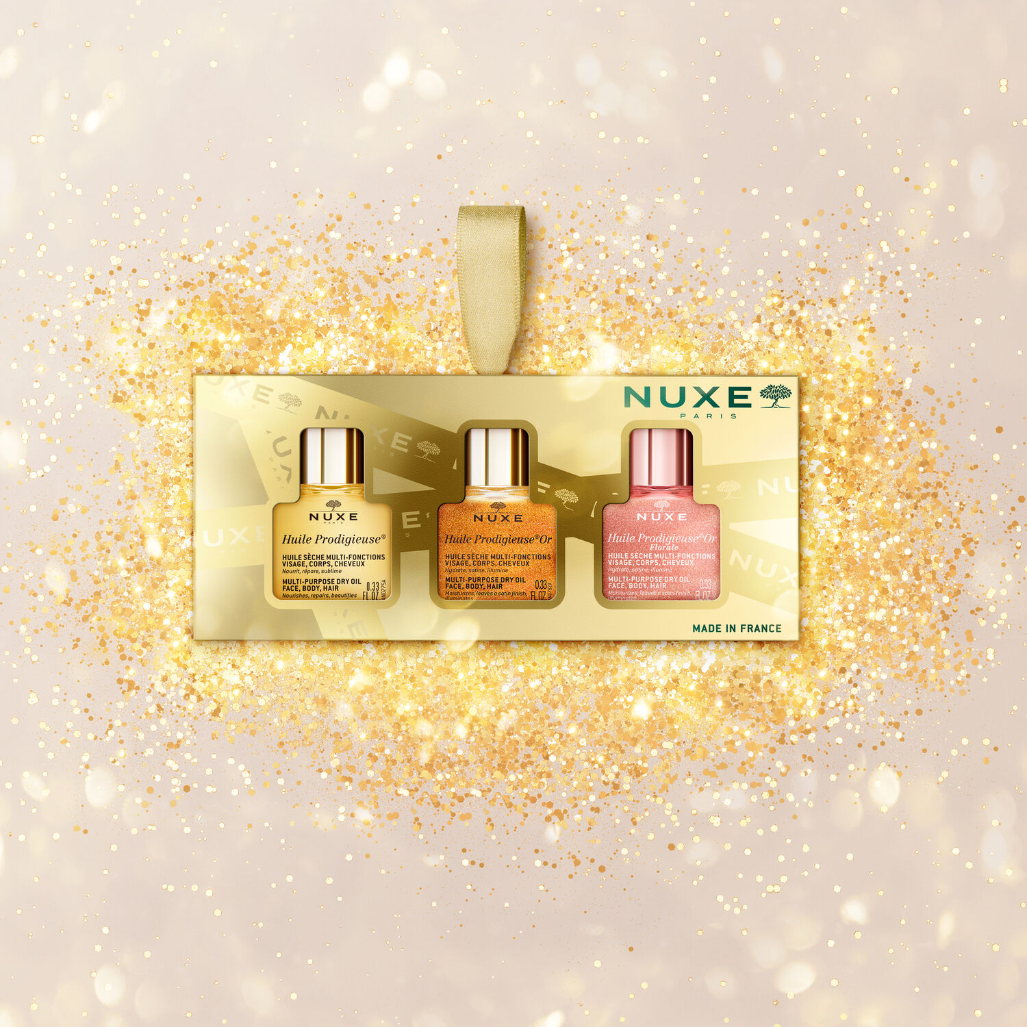 Huile Prodigieuse, Coffret Huile Prodigieuse® Or 10ml + 2 Produits ...
