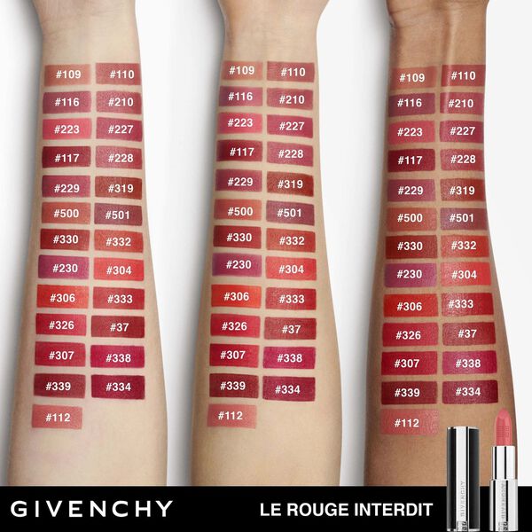 Le Rouge Interdit Intense Silk, Rouge à Lèvres Rechargeable - Givenchy ...