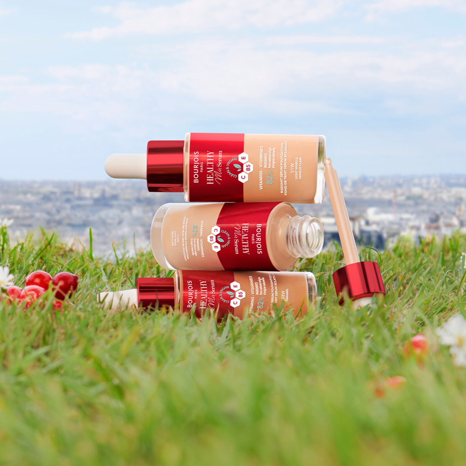 Healthy Mix Clean, Fond de Teint - Sérum Clean et Vegan 30 ml ...