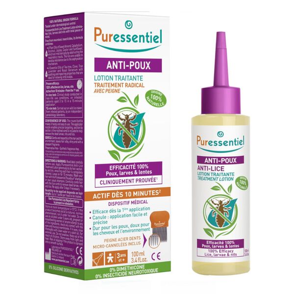 Anti-Poux, Lotion Traitante Avec Peigne - Puressentiel | MyOrigines ...