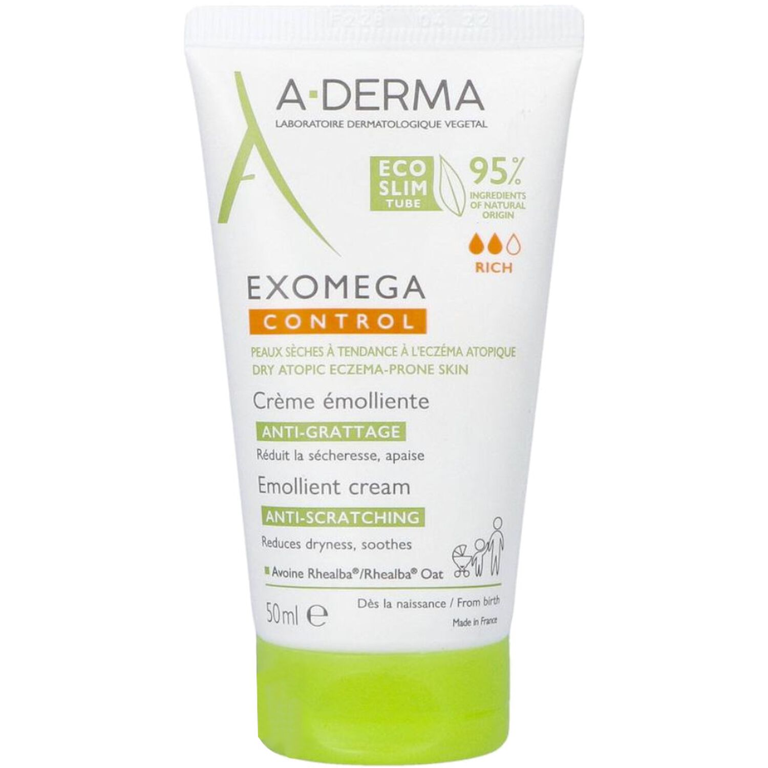 Exomega Control, Anti-scratch Emollient Cream - A-Derma | MyOrigines ...