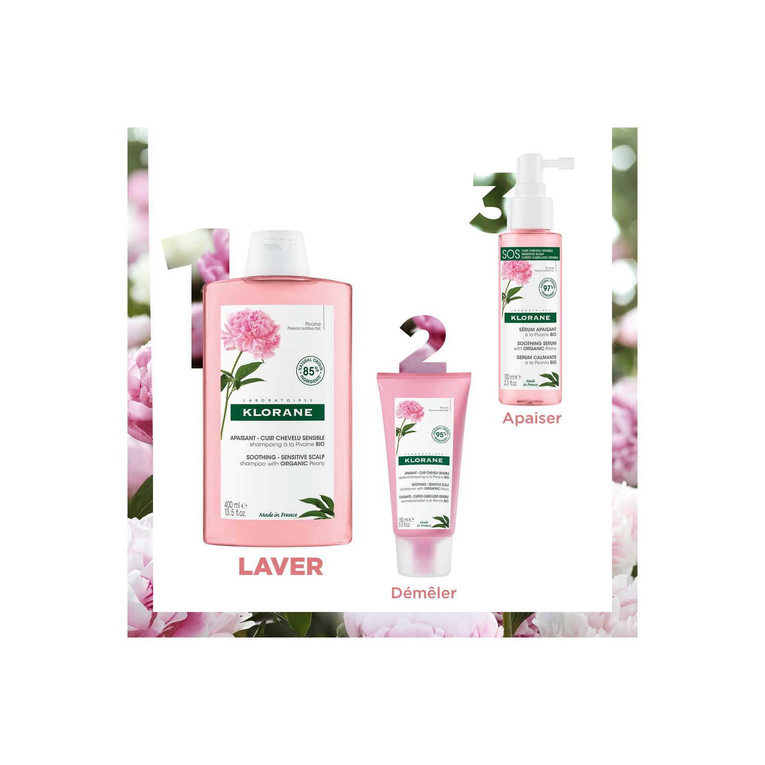 Pivoine, Shampoing Apaisant - Cuir Chevelu Sensible - Klorane ...