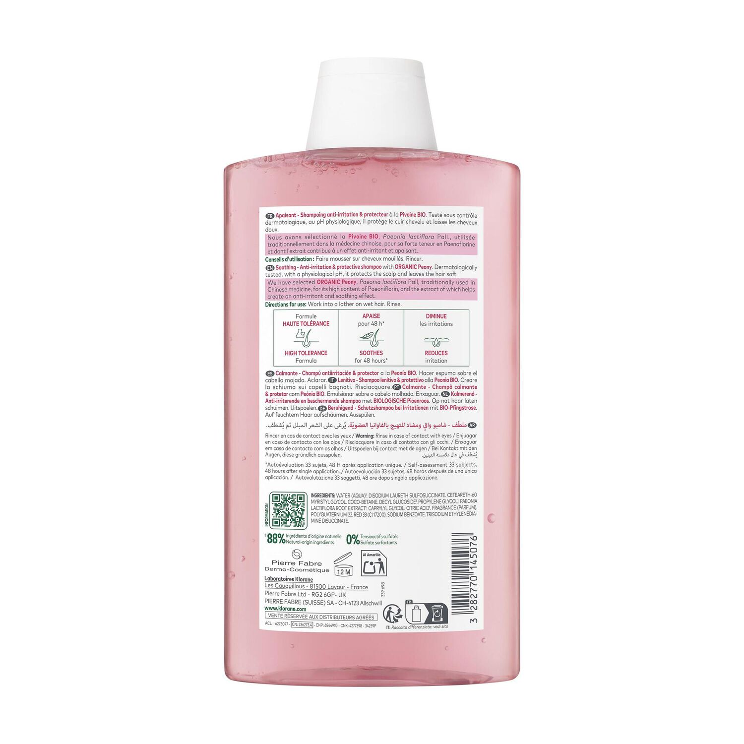 Pivoine, Shampoing Apaisant - Cuir Chevelu Sensible - Klorane ...