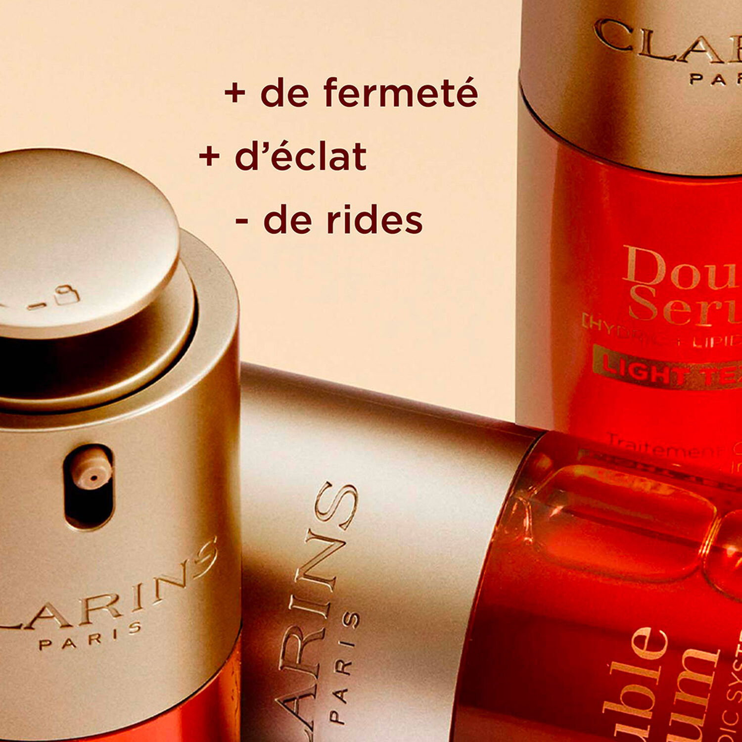 Double Serum Light Texture, Sérum anti-âge texture légère - Clarins ...