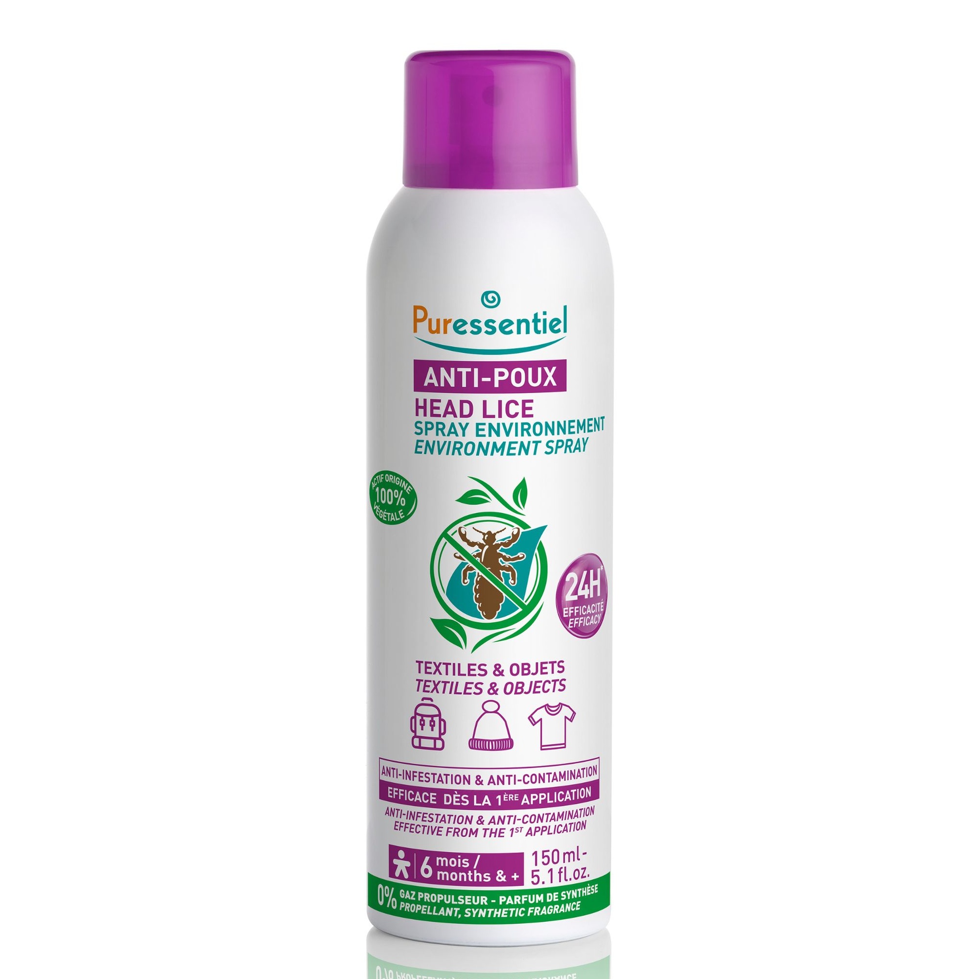 Anti Poux, Spray Environnement Anti-Poux - 150ml - Puressentiel ...