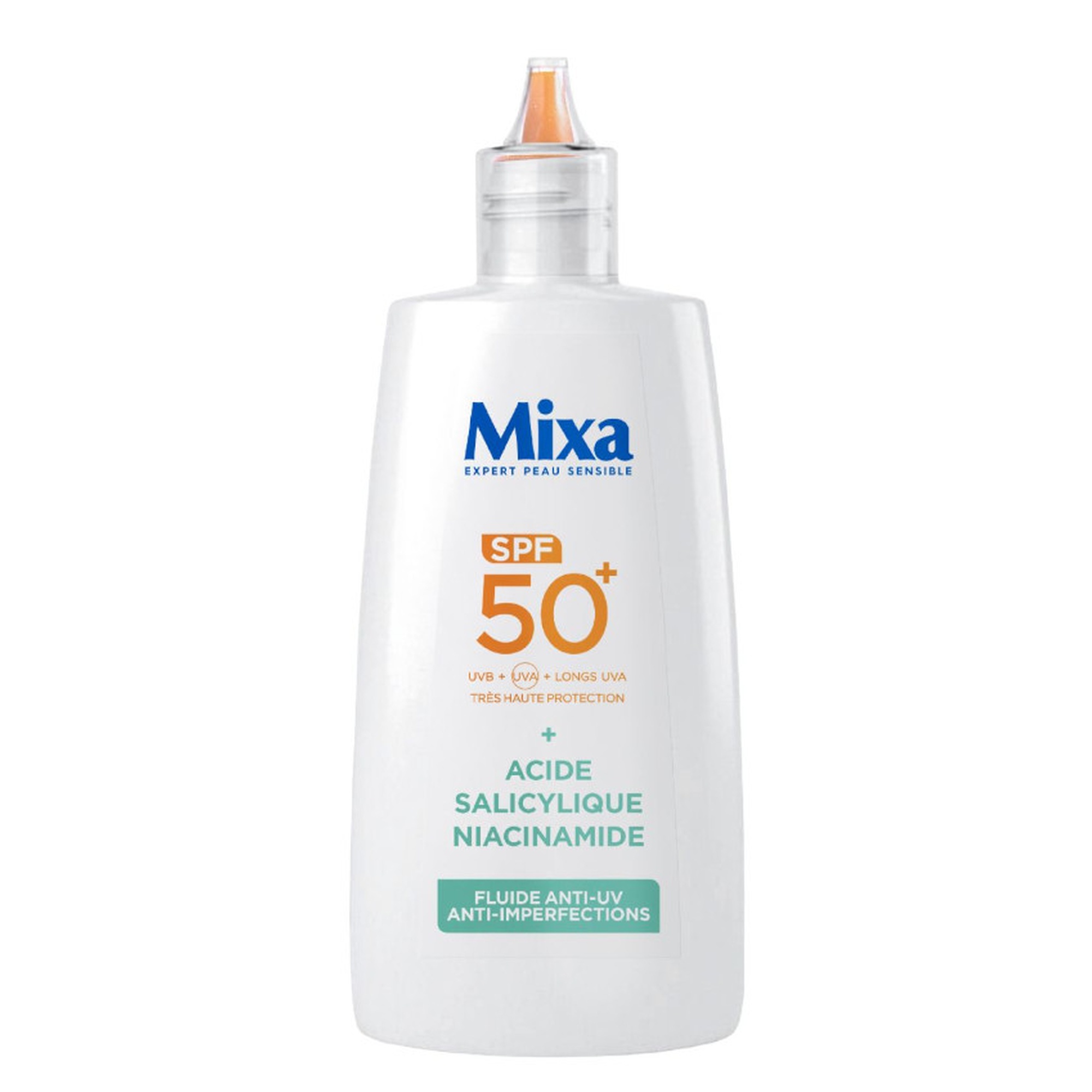 Mixa Face Care, Fluide Quotidien Anti-UV & Anti-Imperfections 40 ml ...
