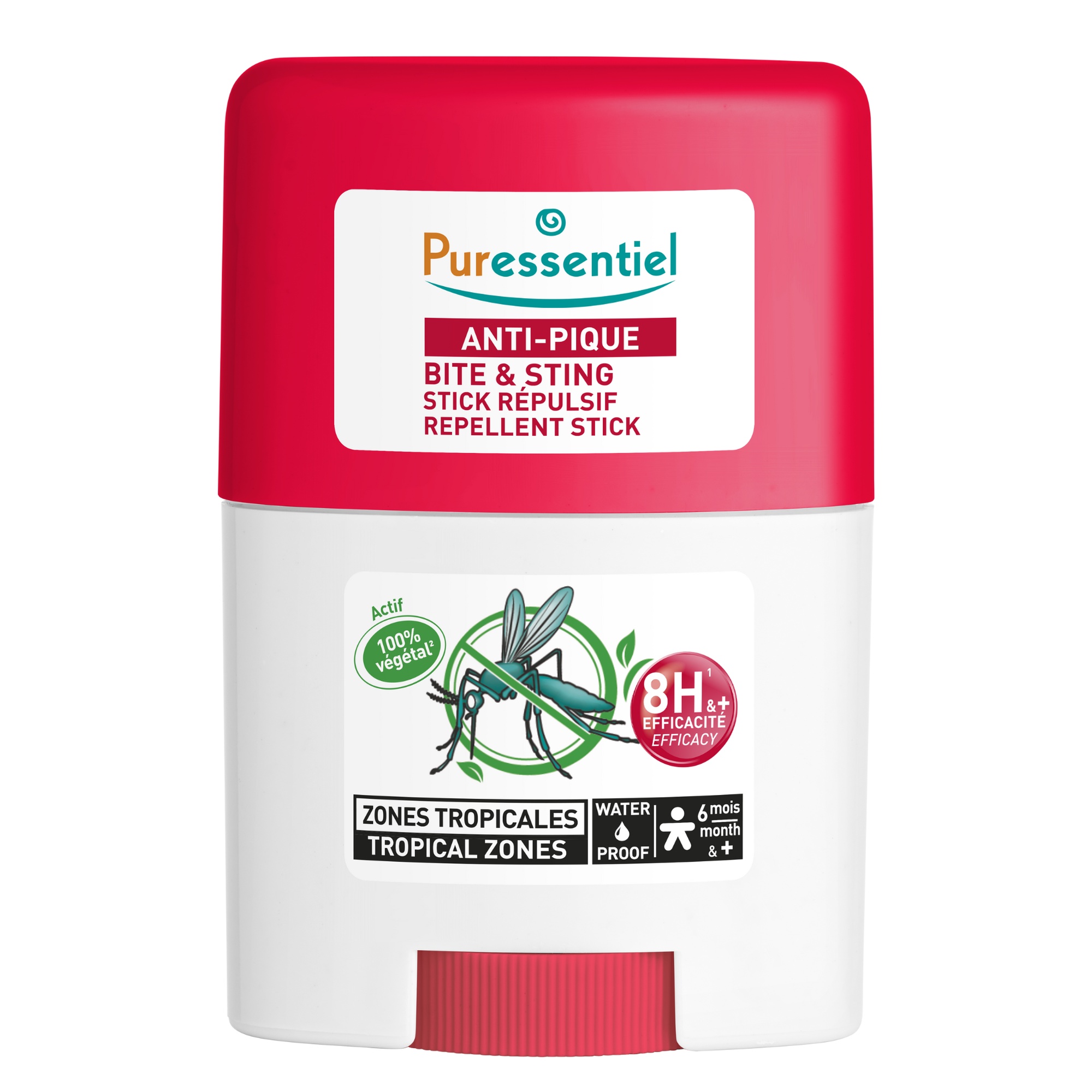 Anti-Pique, Stick Répulsif Zone Tropicale Waterproof - Puressentiel ...