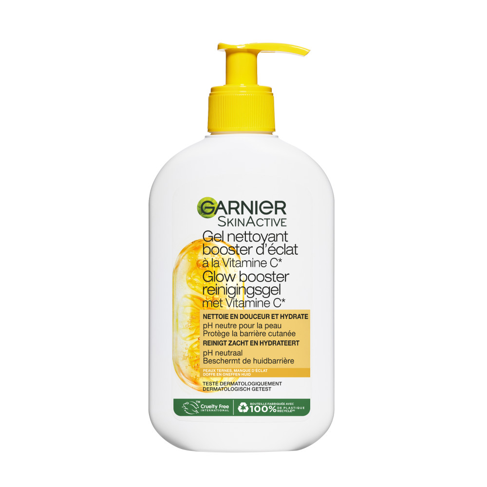 Skin Active, Gel limpiador facial iluminador 250 ml - Garnier ...