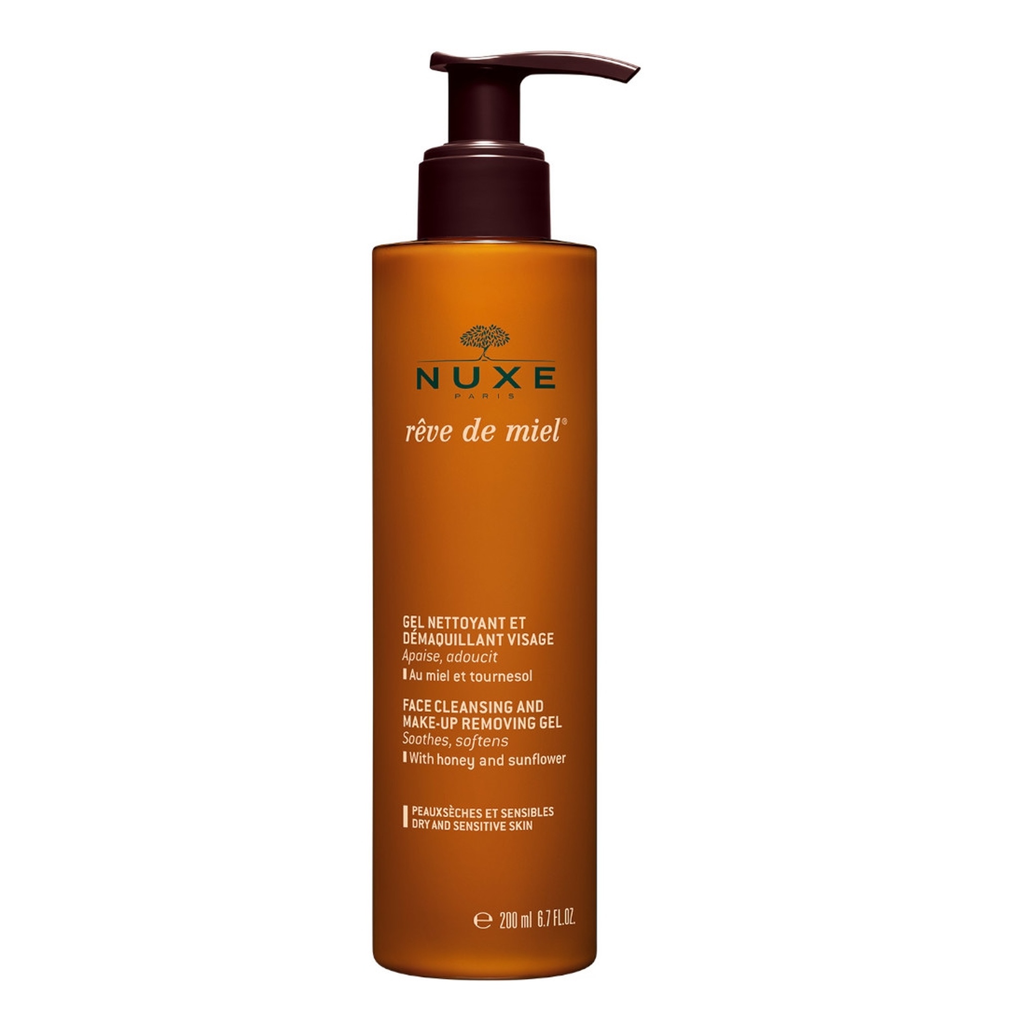 Rêve de miel®, Gel nettoyant et démaquillant visage - Peaux sèches et ...