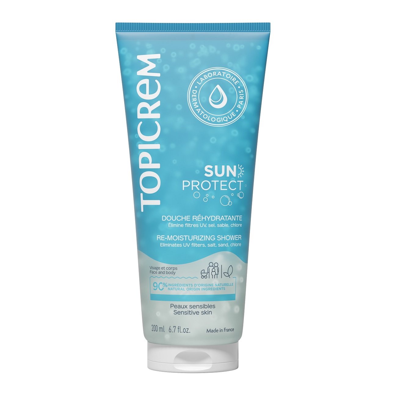 Sun Protect, Gel douche après-soleil 200 ml - Topicrem | MyOrigines ...