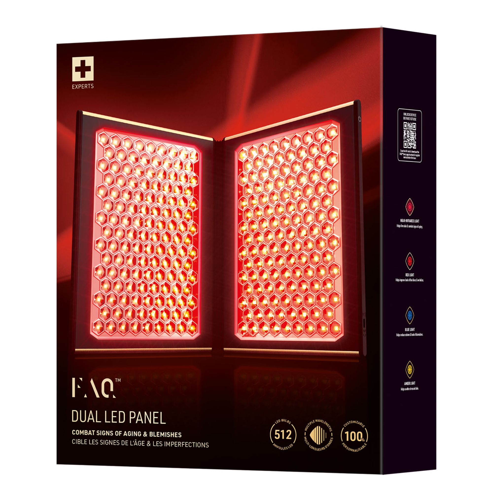 FAQ™ Dual Led Panel, Doppio pannello luminoso a LED a spettro completo ...