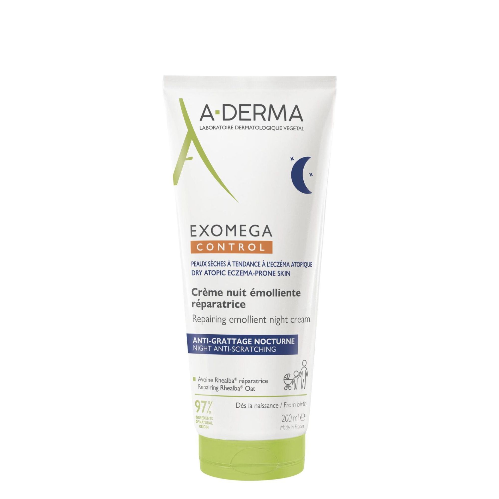 Exomega Control Crème nuit, Crème émolliente - A-Derma | MyOrigines ...